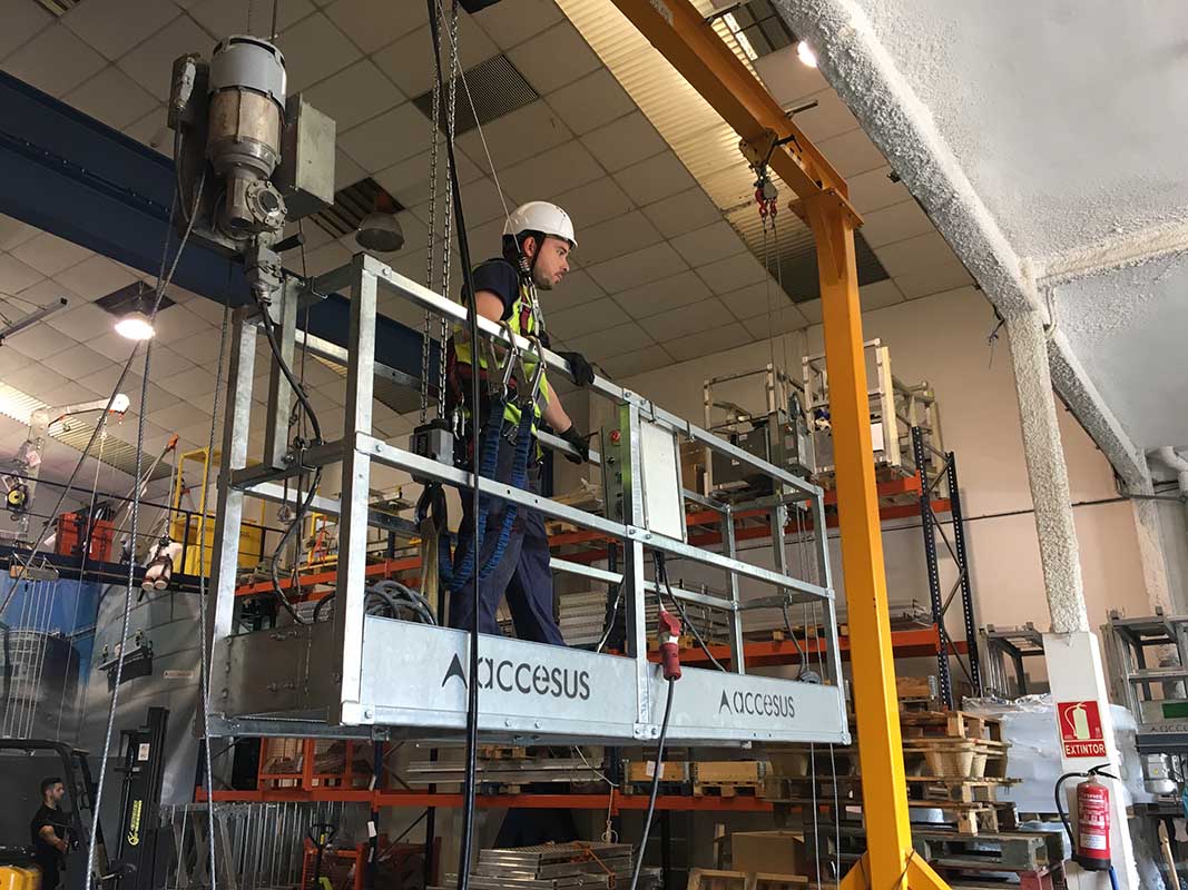 Manhole BASIC Suspended Scaffolding | Accesus Suspended Scaffoldings