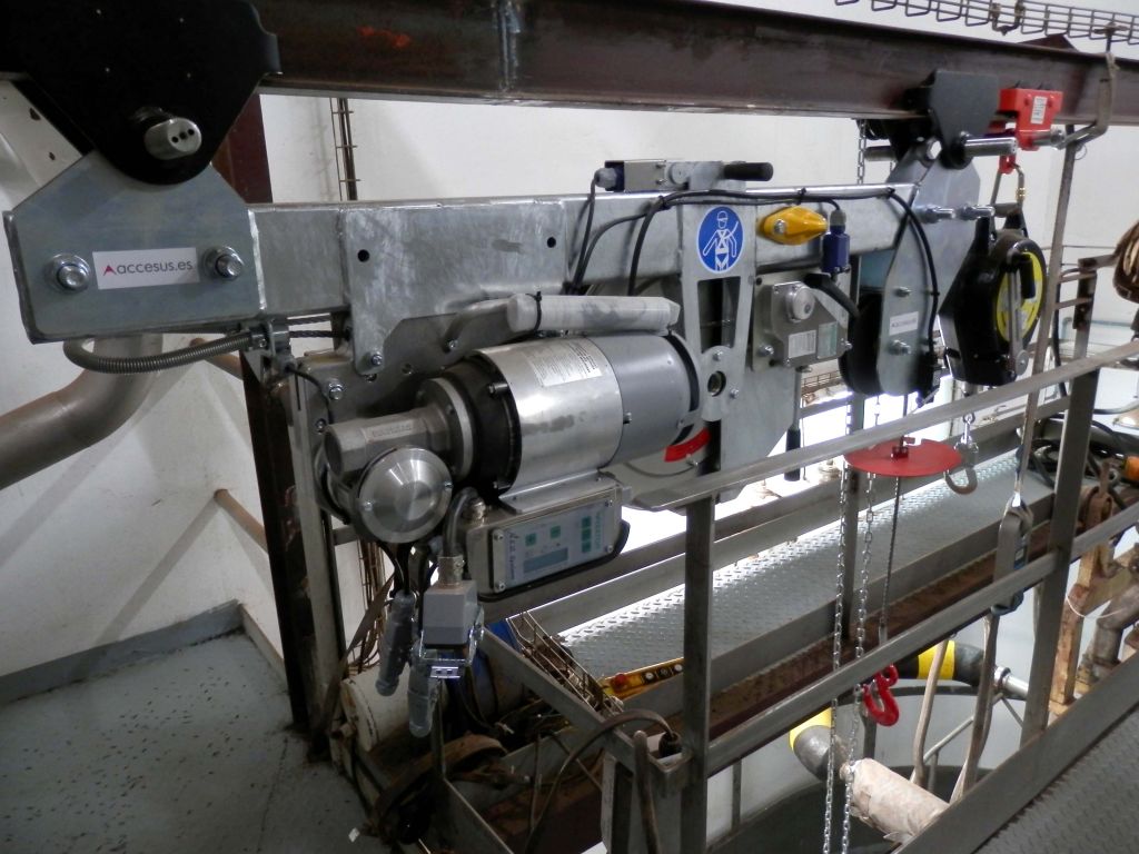 Motorized descent equipment for food plant | Equipos para elevación de ...